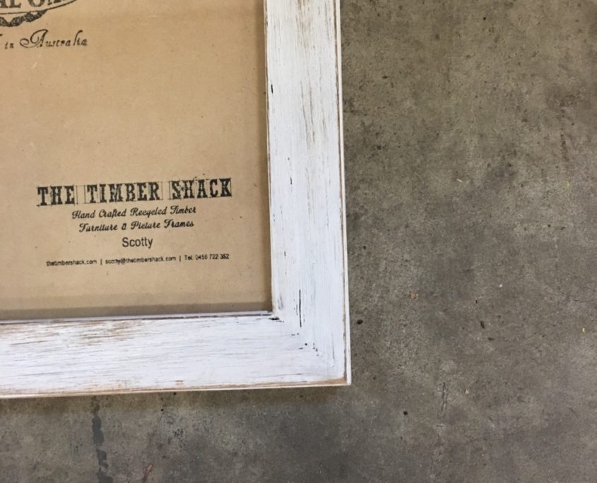 30mm White Washed Picture Frame – The Timber Shack