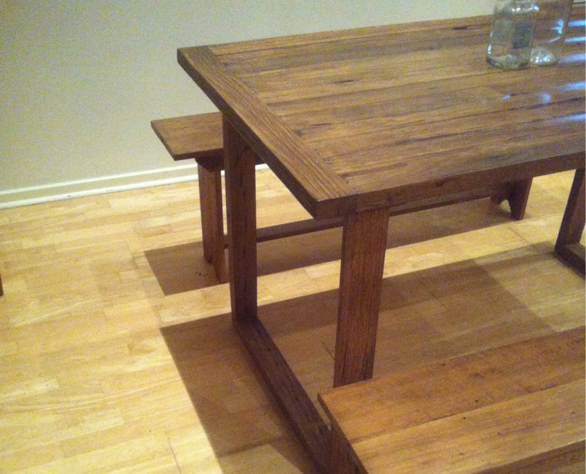 Rustic Dining Table And Bench Seats – The Timber Shack