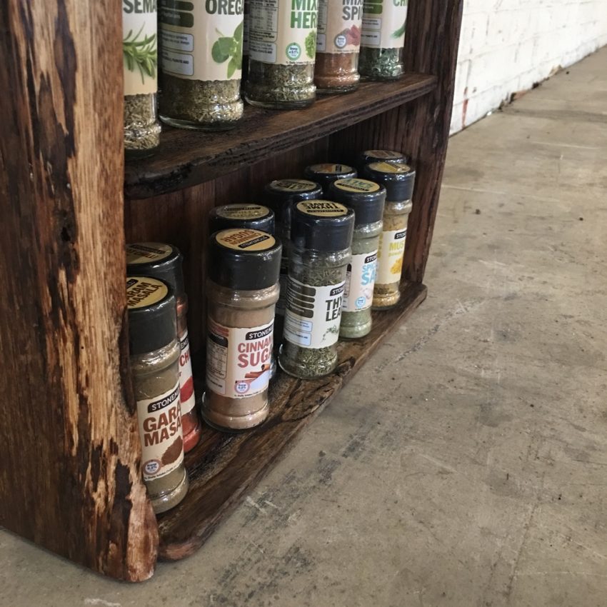 Rustic Spice Rack – The Timber Shack